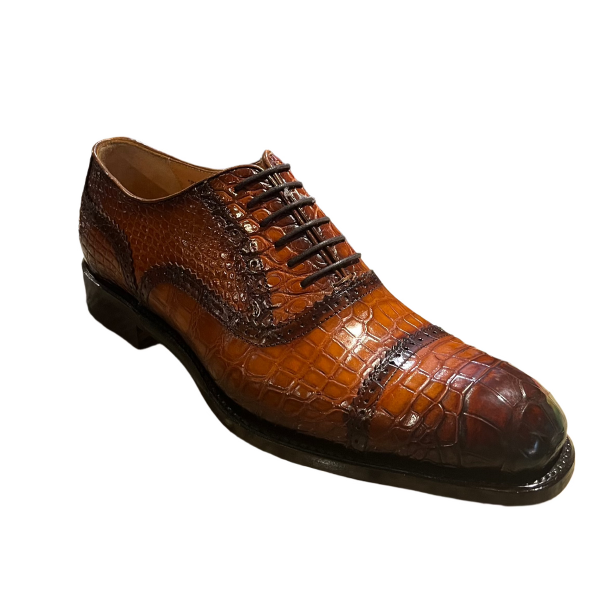 Ugo Vasare- 5817 Alligator/Handpainted/Camel – Brite Creations Atlanta